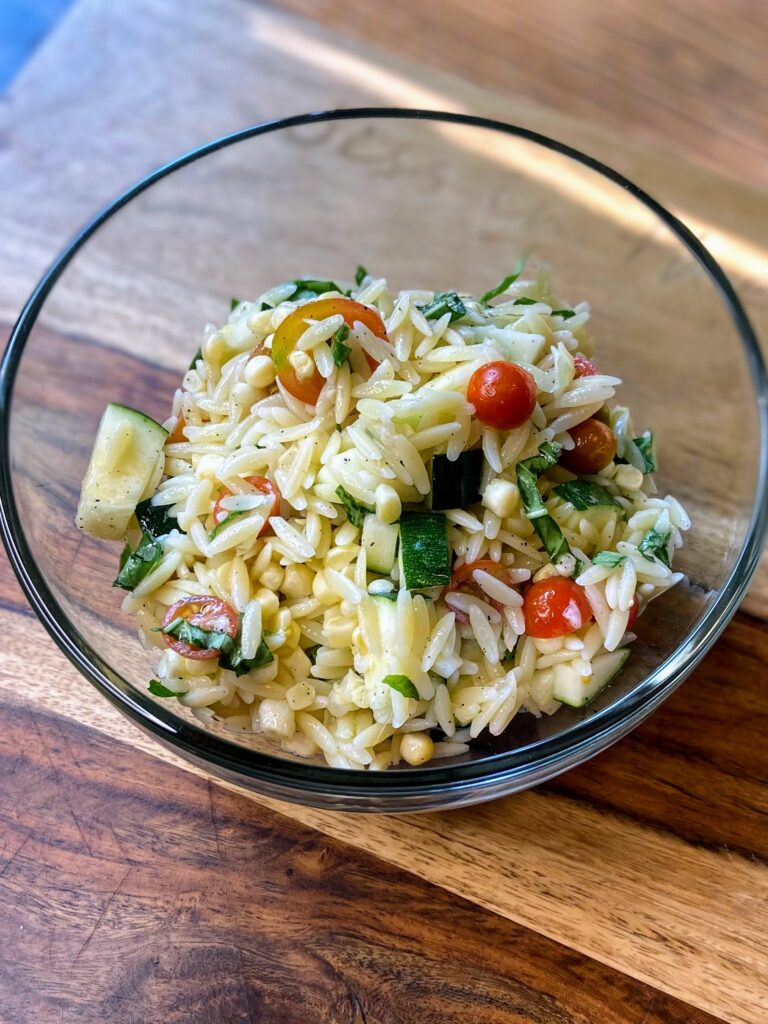 Summer Garden Orzo Salad · Jess in the Kitchen