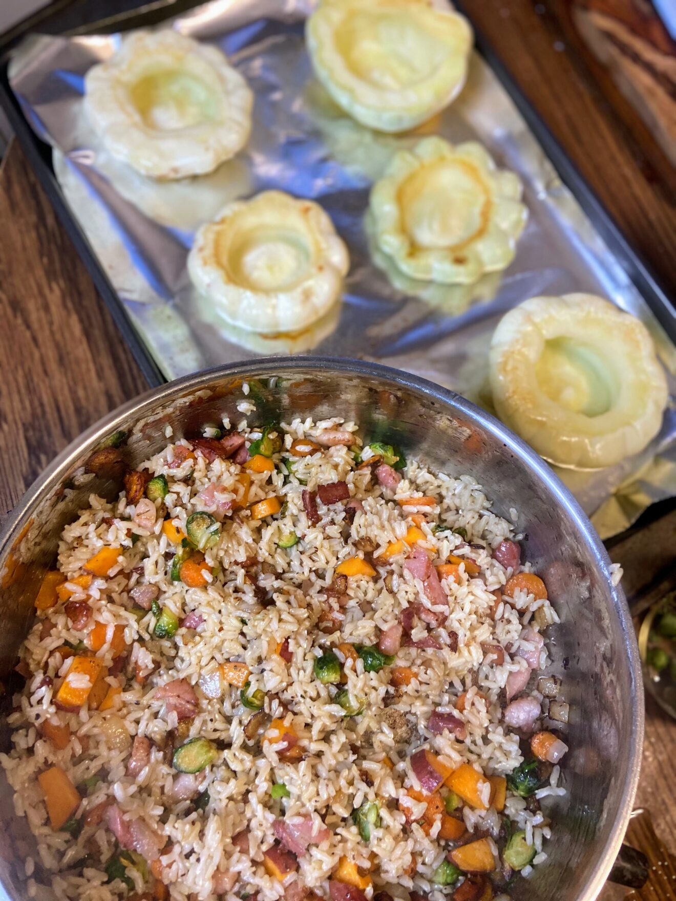 Rice and Pancetta Stuffed Squash · Jess in the Kitchen