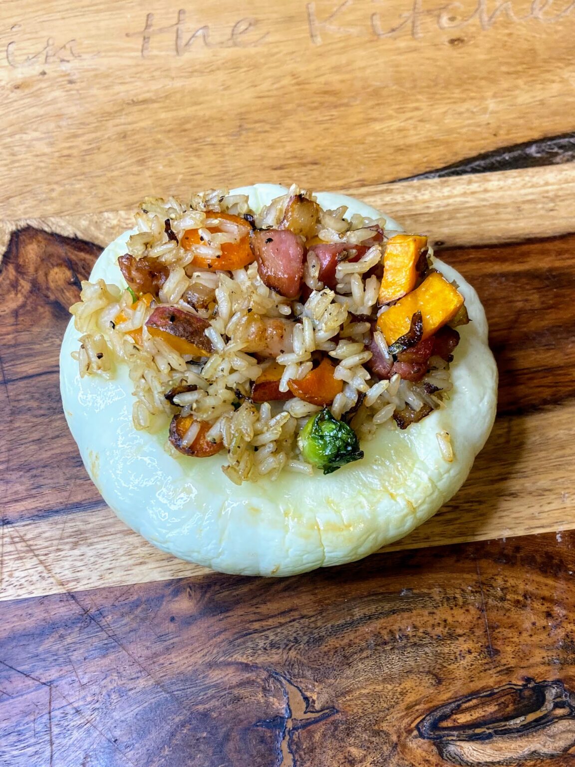 Rice and Pancetta Stuffed Squash · Jess in the Kitchen