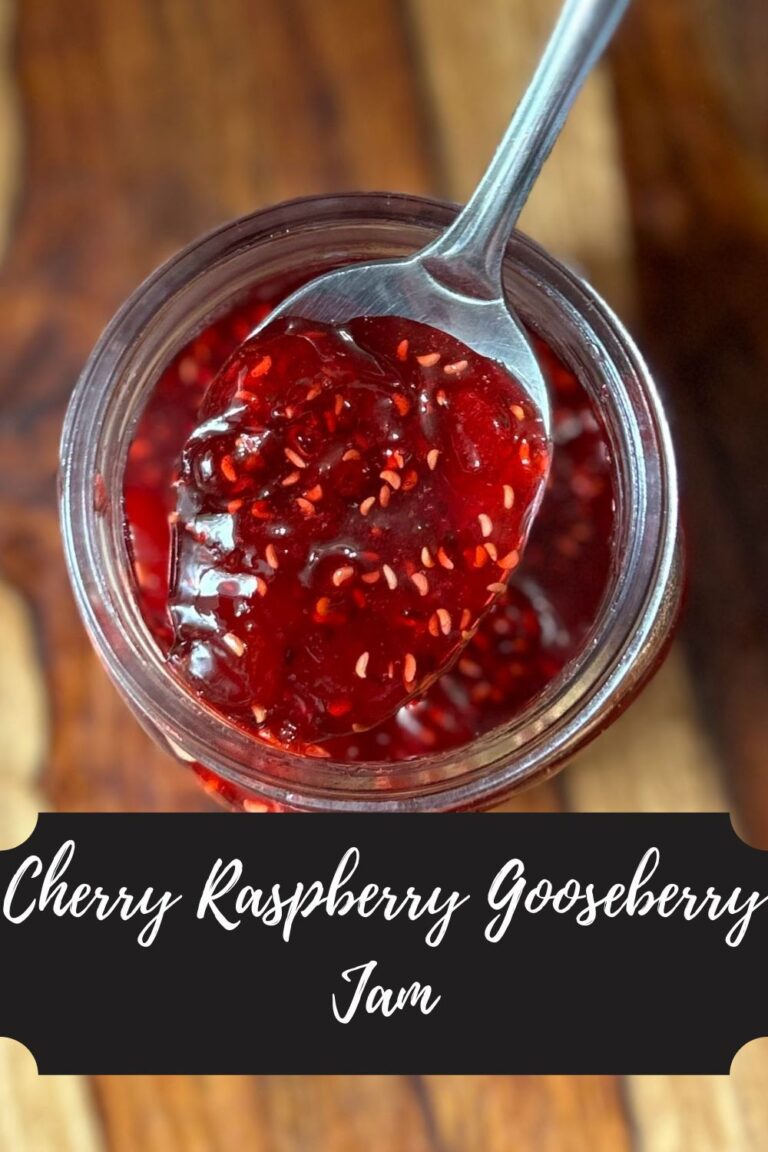 Cherry Raspberry Gooseberry Jam · Jess in the Kitchen