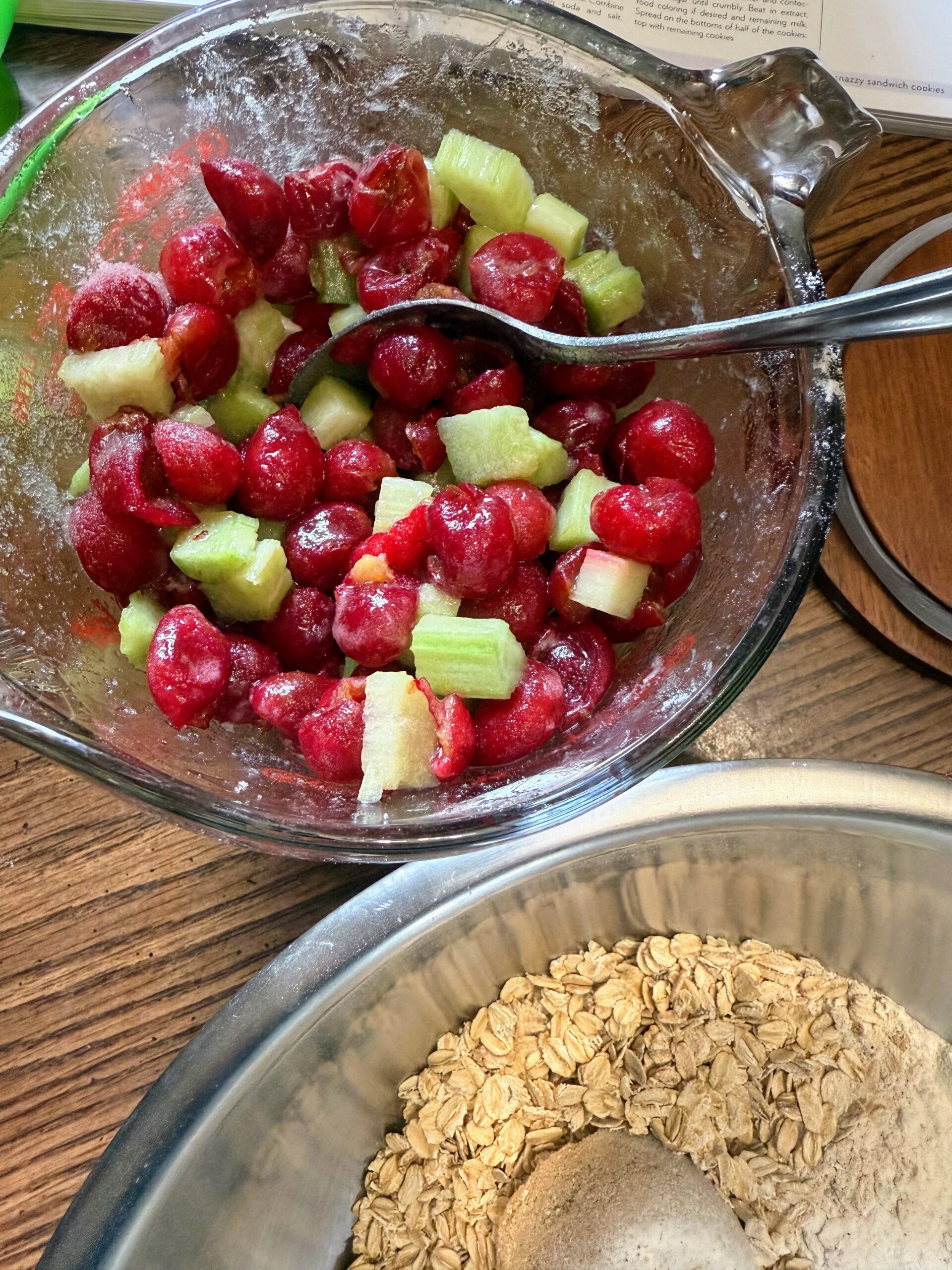 Cherry Rhubarb Crisp · Jess in the Kitchen