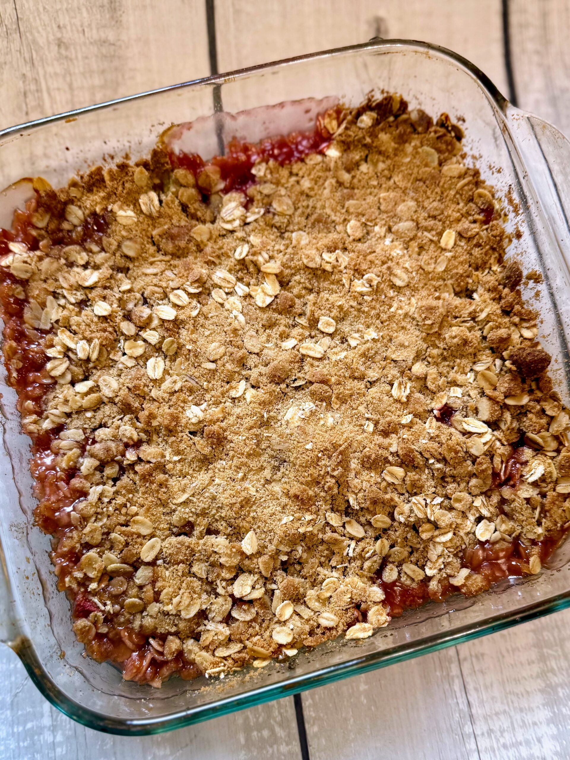 Cherry Rhubarb Crisp · Jess in the Kitchen